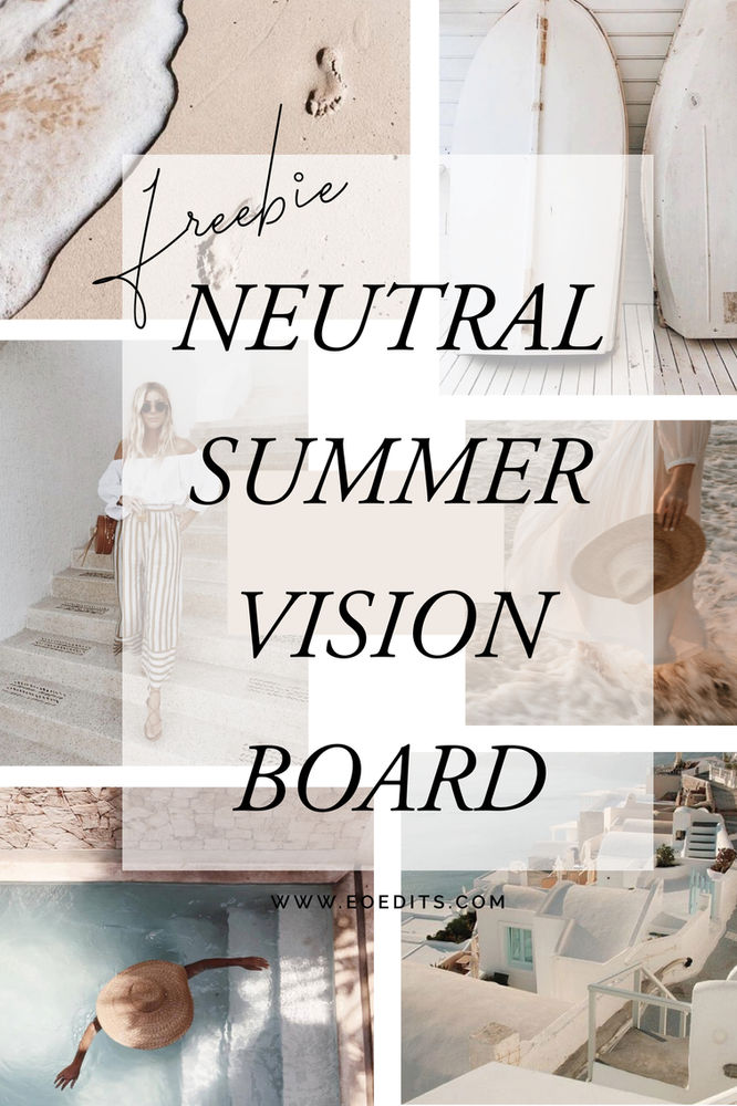 Summer FREEBIE Vision Board