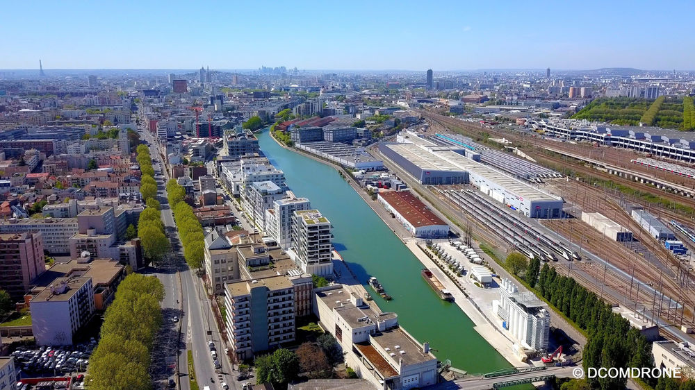 The city of Pantin filmed by drone during 2020 lockdown