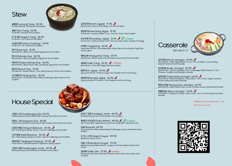 MENU | KIMCHI KOREAN BBQ