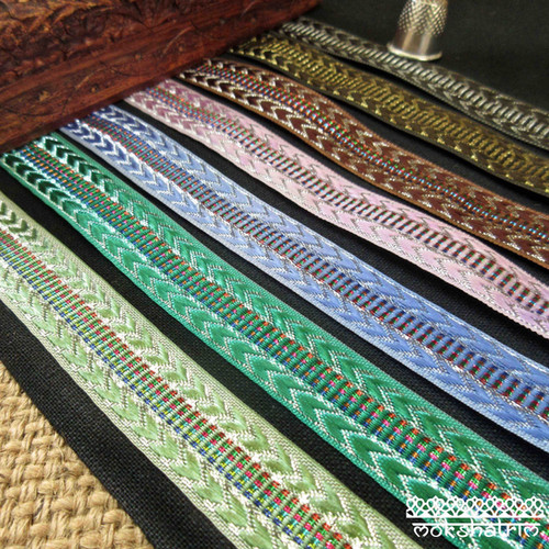 Asian Indian Rainbow Diamond Ribbon M11B | Mokshatrim | Haberdashery