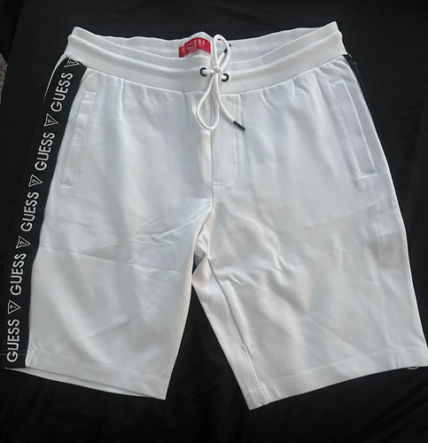 GUESS Logo Taping Organic French Terry Active Shorts | HHF Thrift Store