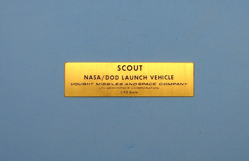 Scout NASA / DOD Nameplate | precisemodelsllc