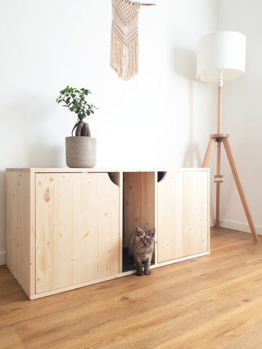 PinkBau | Double Litter Box Cabinet