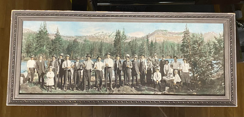 Early hand colored panoramic print of Donner? | Art of Nevada
