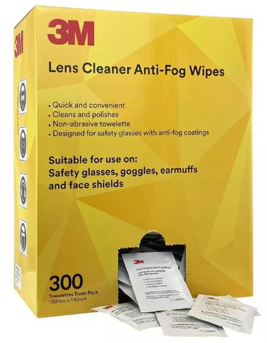 3M-AT010653783- Lens Cleaner Anti-Fog Wipes-300/Box | WA Safety ...