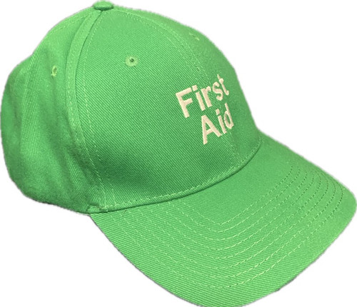 FIRST AID Baseball Cap-Green | WA Safety Products Australia