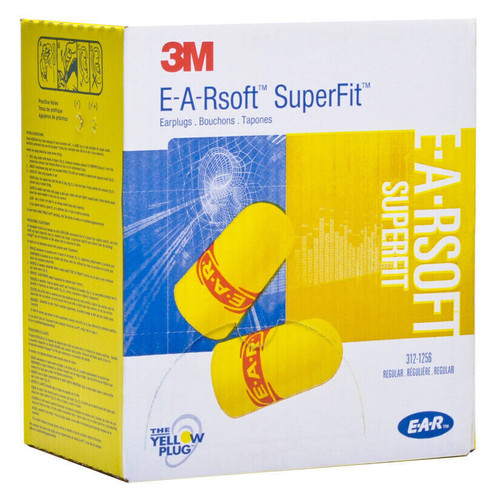 3M™ E-A-Rsoft™ SuperFit™ 312-1256 Uncorded Earplugs, | WA Safety ...