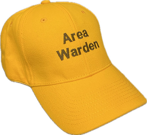 AREA WARDEN Baseball Cap-Yellow | WA Safety Products Australia