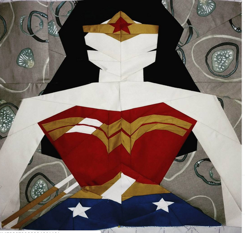 Wonder Woman Foundation Paper Piecing Pattern | Pitcher's Boutique