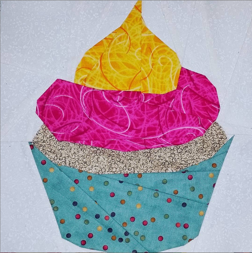 Cupcake Foundation Paper Piecing Pattern | Pitcher's Boutique