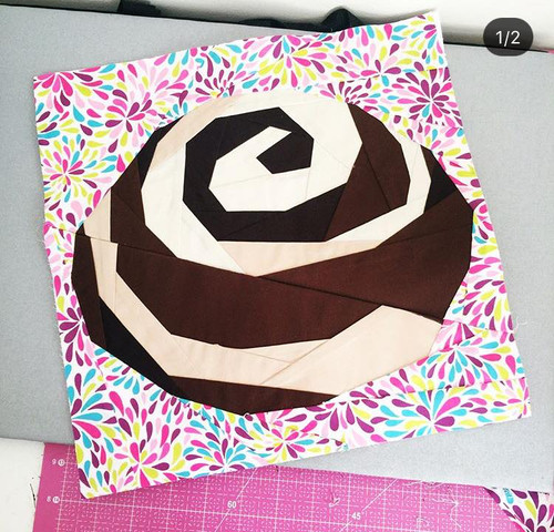 Cinnamon Sweet Roll Foundation Paper Piecing Pattern | Pitcher's Boutique