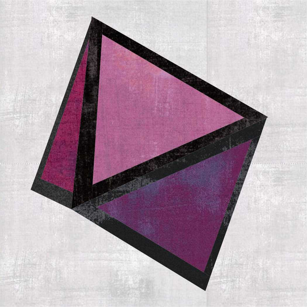 Gem or Dice D8 Foundation Paper Piecing Pattern | Pitcher's Boutique