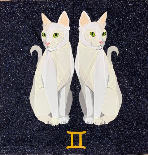 Gemini Zodiac Foundation Paper Piecing Pattern | Pitcher's Boutique