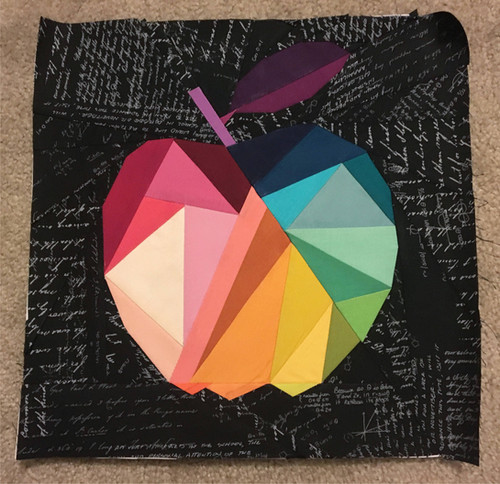 Geometric Apple Foundation Paper Piecing Pattern | Pitcher's Boutique