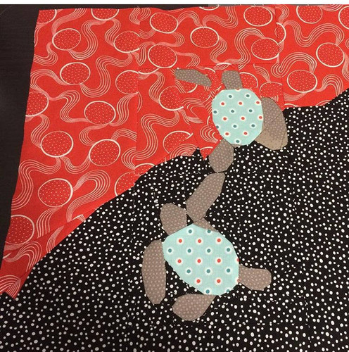 Sea Turtle on Beach Foundation Paper Piecing Pattern | Pitcher's Boutique