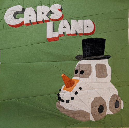 Disneyland Cars Land Snow Car Foundation Paper Piecing Pattern ...