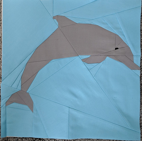 Dolphin Jumping Foundation Paper Piecing Pattern | Pitcher's Boutique