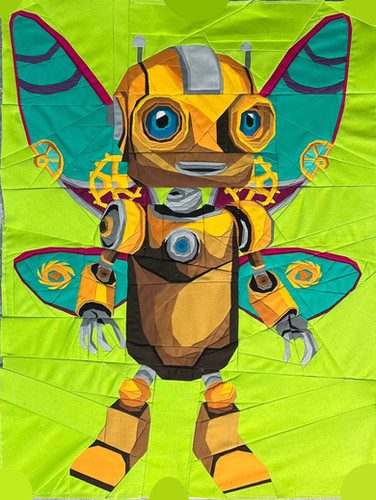 Steampunk Robot Foundation Paper Piecing Pattern | Pitcher's Boutique