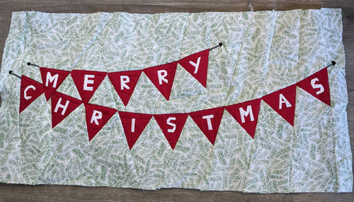 Christmas Banner Foundation Paper Piecing Pattern | Pitcher's Boutique