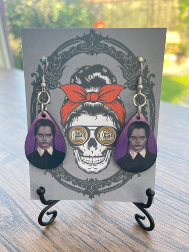 Wednesday Addams Earrings! | The Gift Burrow