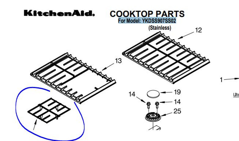 Kitchenaid Range Grate Insert