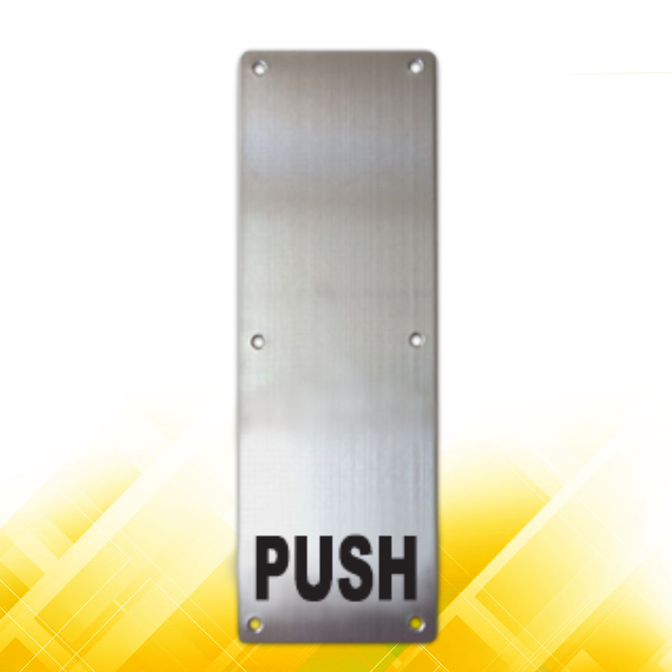 PowerHouse Stainless Push Plate 300mm x 100mm x 1.5mm (4" x 12") (PH ...