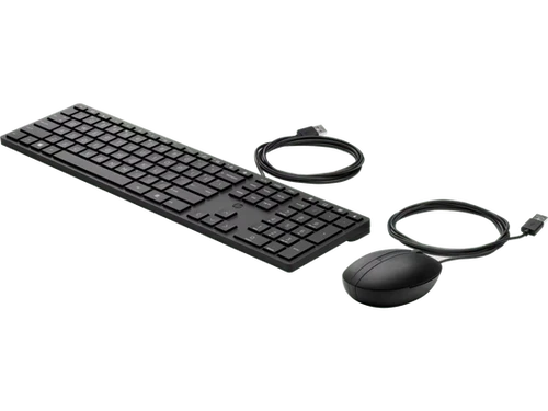 HP Wired Low Profile Soft Touch Keyboard and Mouse Combo | Safer EMF