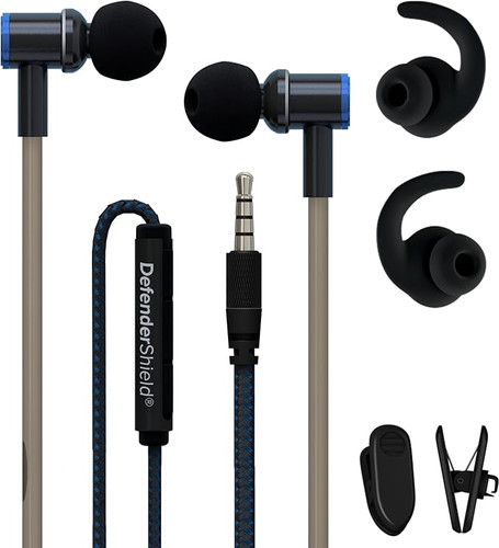 Defendershield EMF Protection Air Tube Headphone Earbuds | Safer EMF