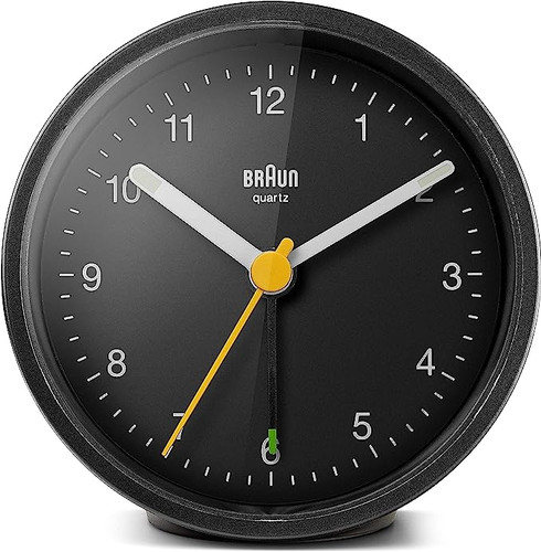 Low EMF Analogue Alarm Clock - Black | Safer EMF