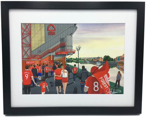 Nottingham Forest F.C, The City Ground Stadium High Quality Framed Art ...