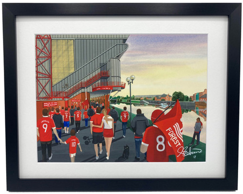 Nottingham Forest F.C, The City Ground Stadium High Quality Framed Art ...