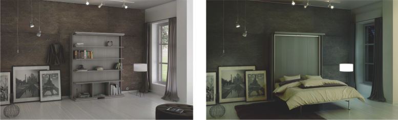 Reclaim your Floor Space with an Italian Rotating Murphy Bed