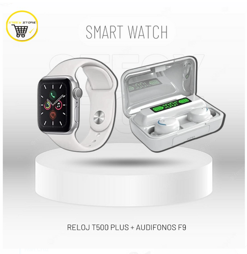 Reloj Digital T500 Plus + Audifonos F9 | Puntoventa