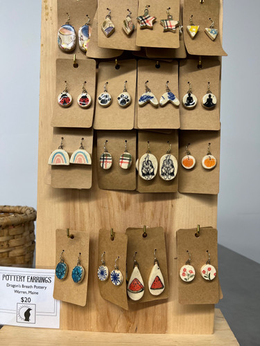 Ceramic Earrings - Dragon’s Breath Pottery | Old Crow Ranch