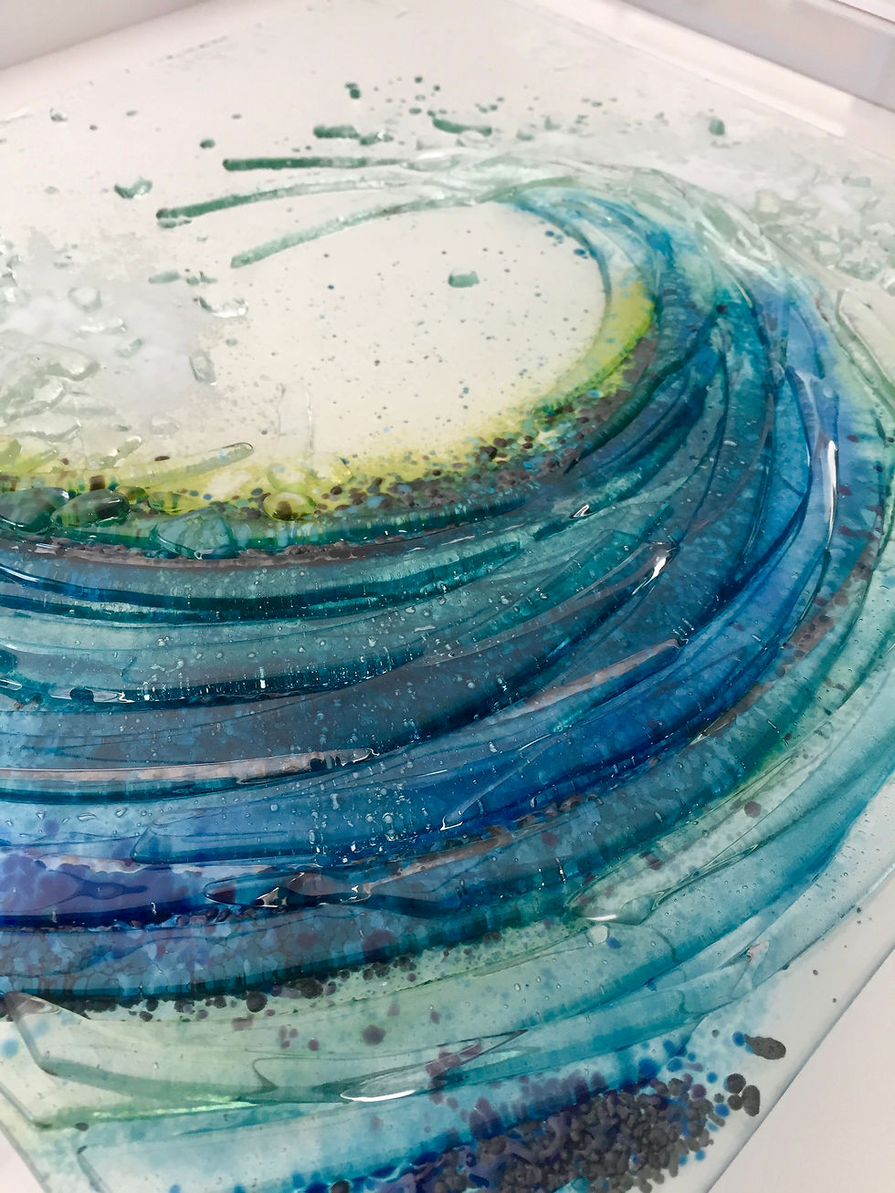 Glass Wave Art | Dreya Cornish Glass Artist
