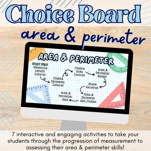 Area & Perimeter Choice Board | MrsPhillipsN5th