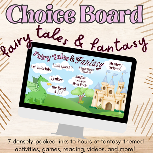 Fairy Tales & Fantasy Choice Board | MrsPhillipsN5th