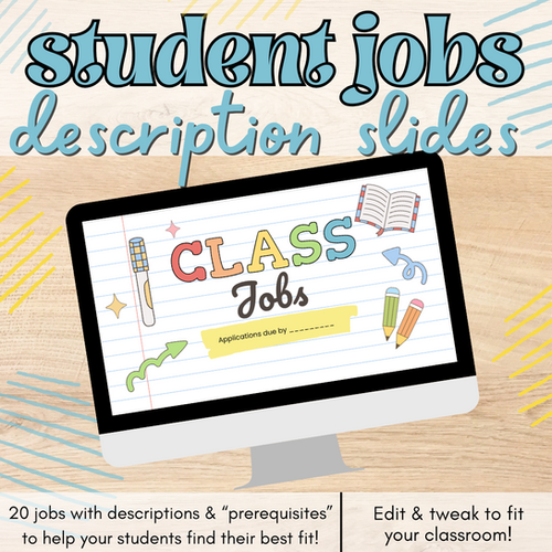 Classroom Jobs Slides | MrsPhillipsN5th