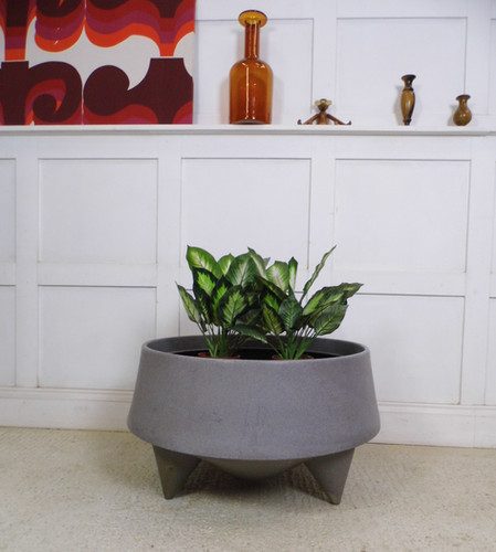 Large 1980s Retro Plastic Optipot Circluar Flowers Planter Pot ...