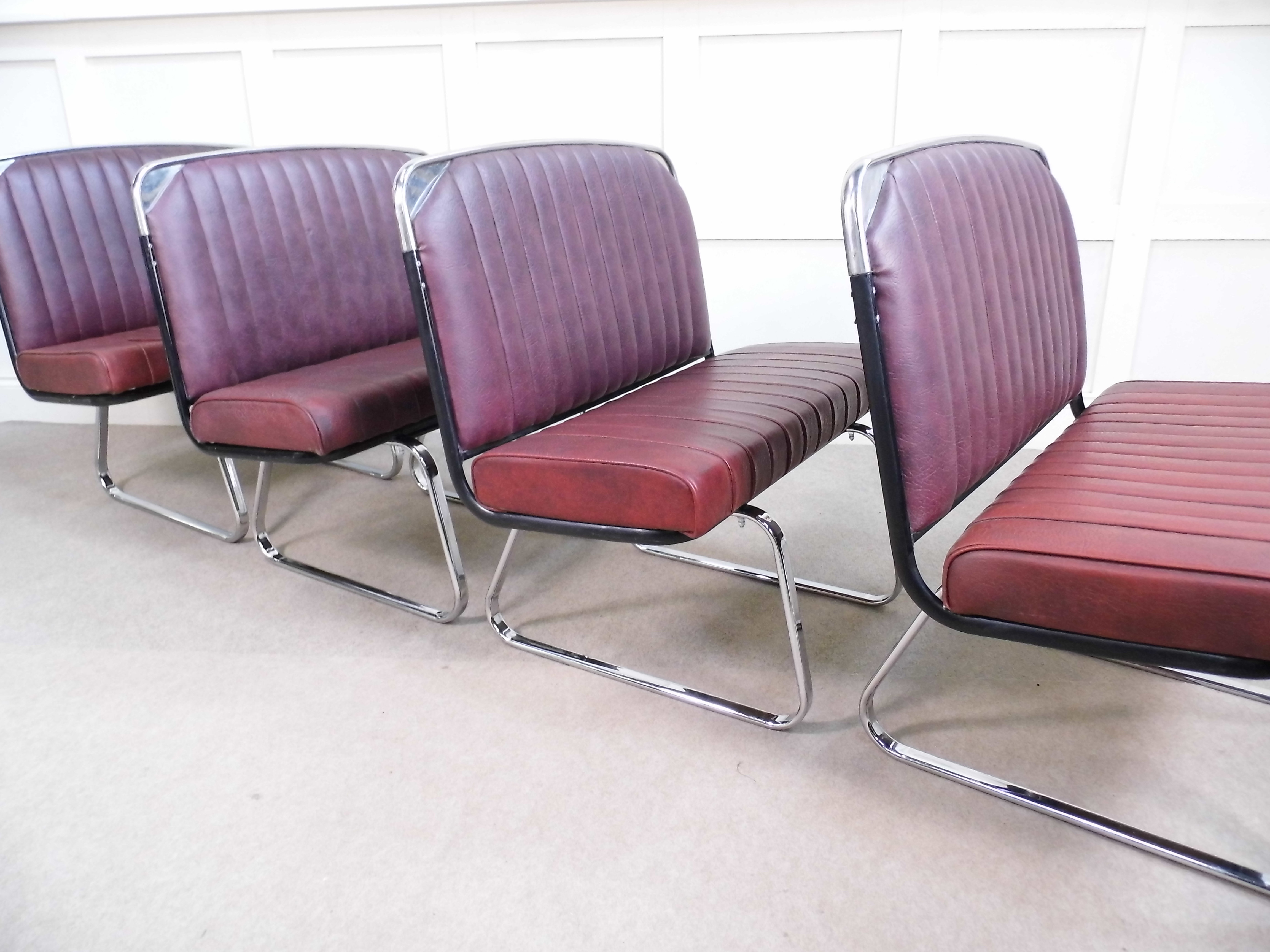 Vintage Ex Bus seats reworked into benches | website