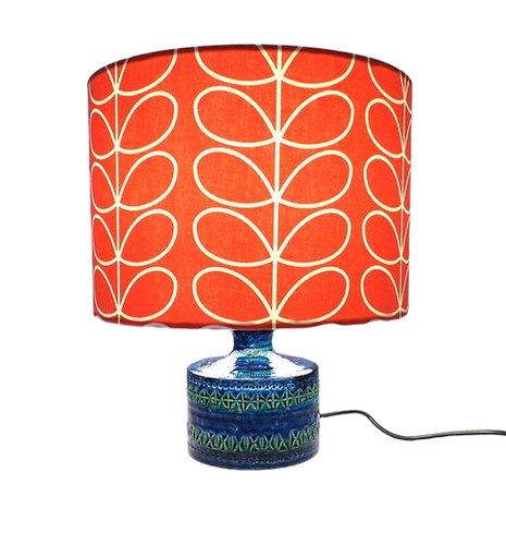 Vintage Retro Bitossi Lamp Base ceramic Blue rimini 1960s Italian Aldo ...