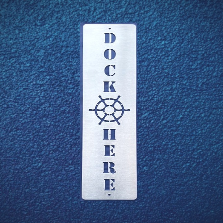 Dock Signs | Metal Latitude Designs
