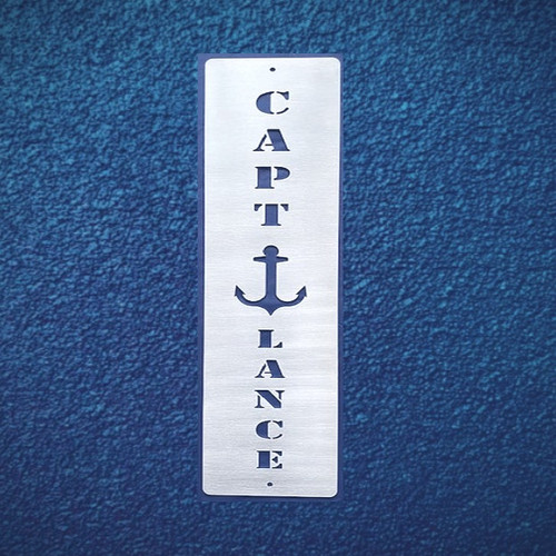 Custom Dock Sign | Metal Latitude