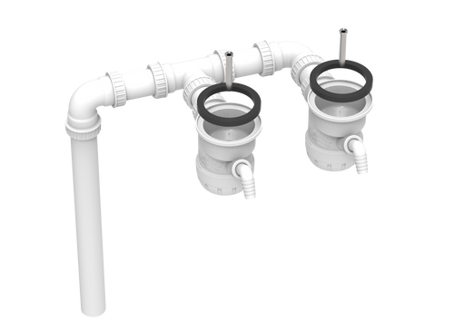 Combined Siphon Set for the American Sink (with connectors) | Practcal
