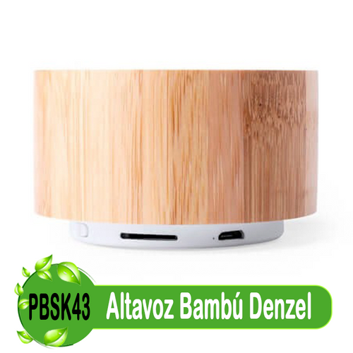 $ 11.990 + iva Altavoz Denzel SK43 Grabado Laser 30 unid | ecopremium