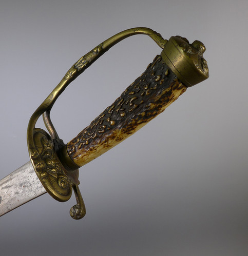 Late 17th C. Hunting Sword Favoured by Naval Officers #1 | Antiqueguys