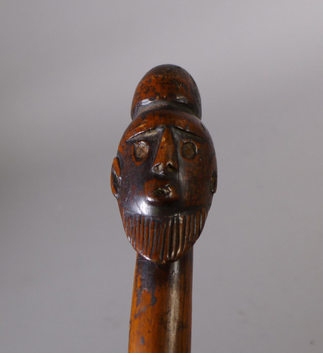 Antique African Tribal Carved Wooden Prestige Staff | Antiqueguys