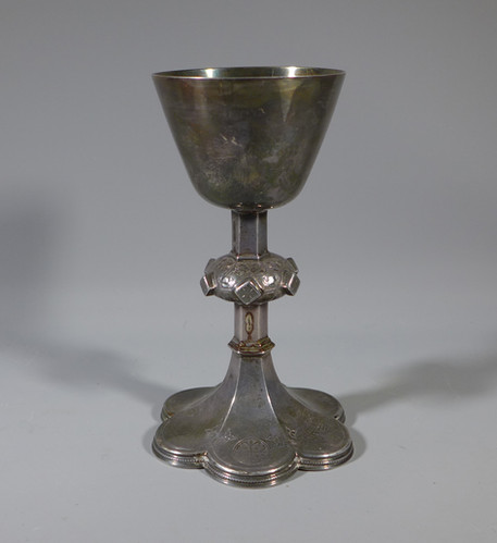 Fine Solid Hallmarked Sterling Silver Pugin? Gothic Revival Chalice ...