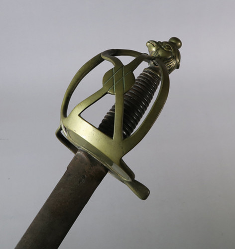 Prussian 1747 Dragoon Sword with double edged blade | Antiqueguys