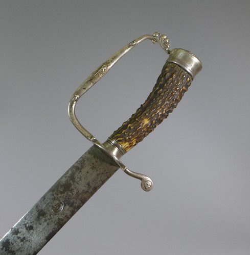 Fine Late 17th Century Silver Mounted British Hunting Sword | Antiqueguys